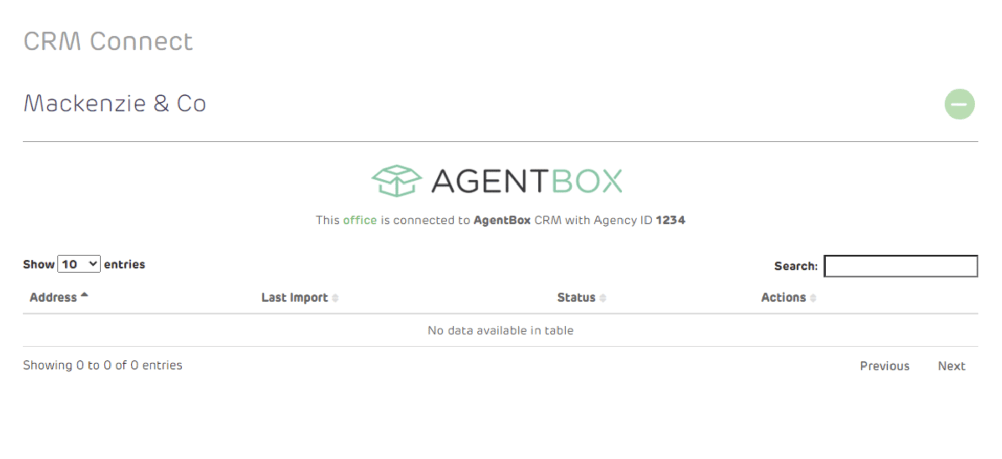 Integrate AgentBox for Sell